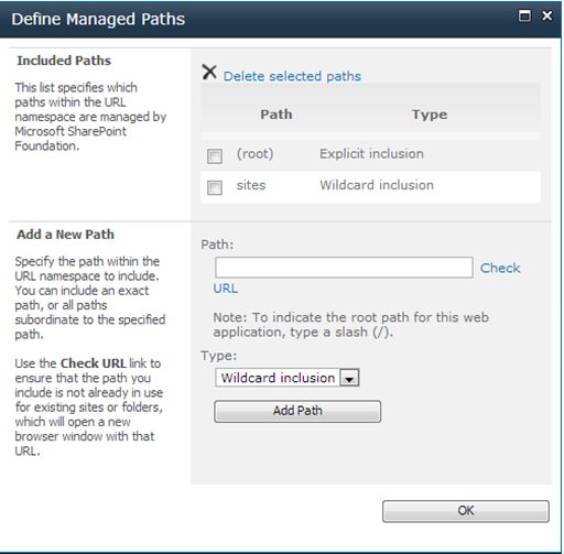 Create Site Collection With New Managed Path and Content Database